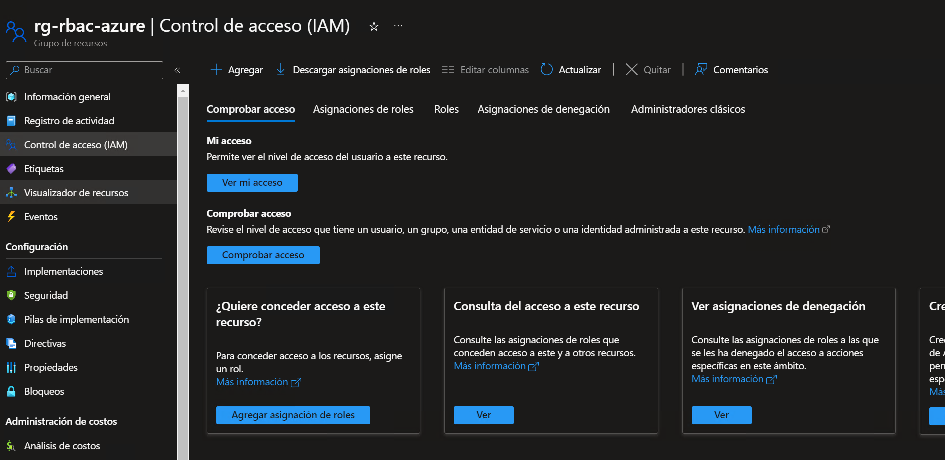 Concesión de acceso de usuario a los recursos de Azure mediante Azure Portal – Microsoft Azure ...