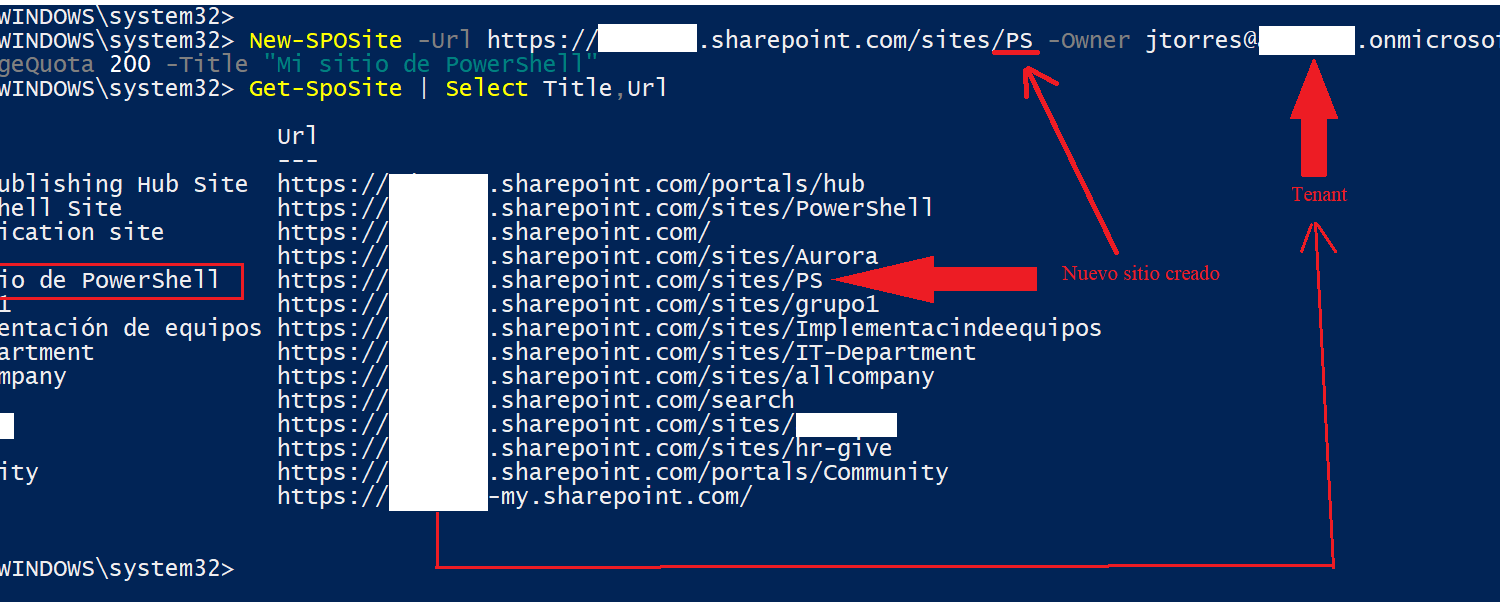 Administrar SharePoint Online con PowerShell – Microsoft Azure | Sql Server | O365 | PowerShell
