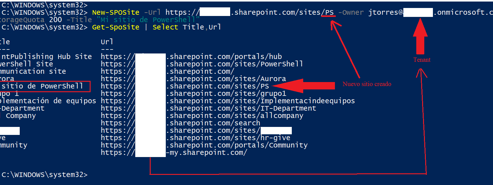 Administrar SharePoint Online con PowerShell – Microsoft Azure | Sql Server | M365 | PowerShell