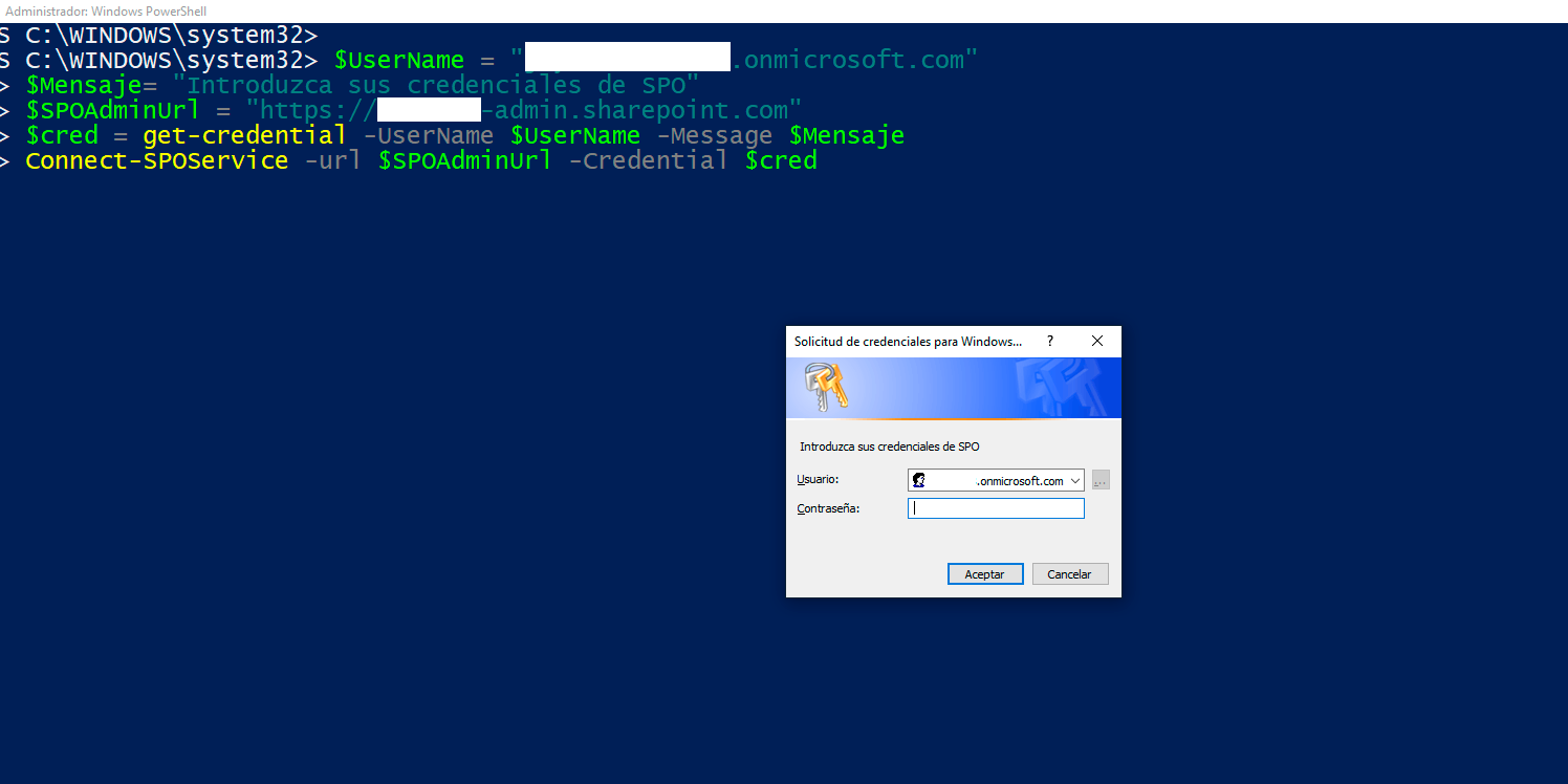 Administrar SharePoint Online con PowerShell – Microsoft Azure | Sql Server | M365 | PowerShell